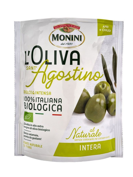 Оливки Monini BIO Sant'Agostino с косточкой, 150г - купить с доставкой по выгодным ценам в ...