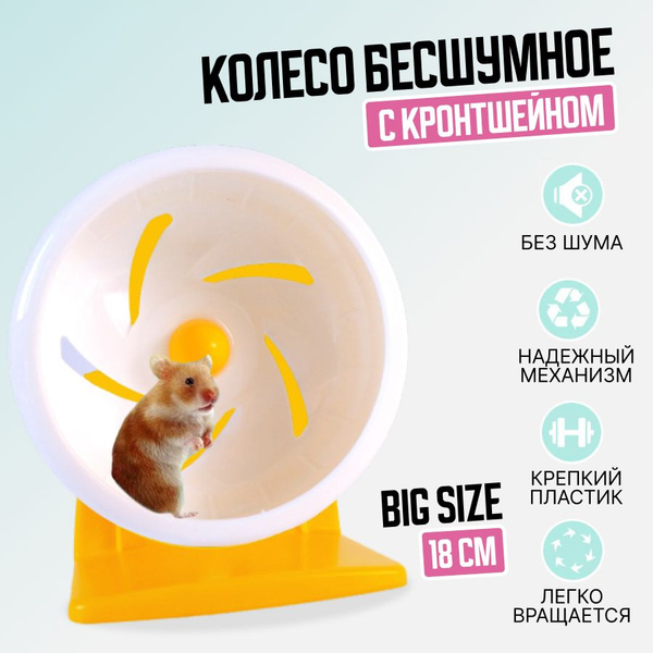 Колесо беговое для грызунов бесшумное - купить с доставкой по выгодным ...
