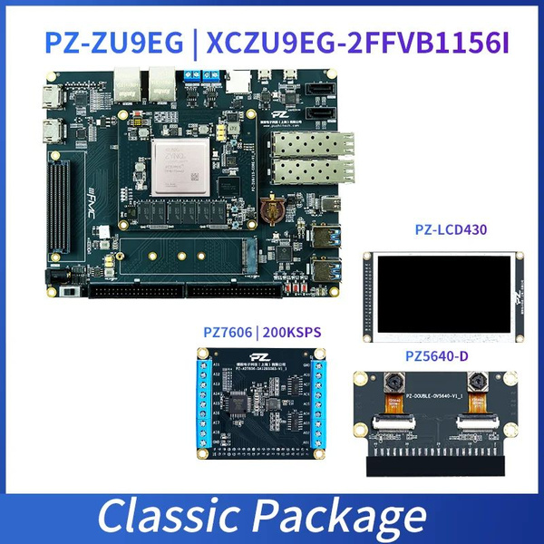 Оценочный комплект Puzhi ZU9EG Xilinx ZYNQ UltraScale XCZU9EG макетная плата FPGA SFP 4K ZCU104 ...