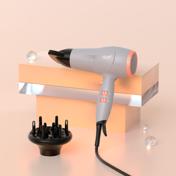 Фен KEUNE Quattro ionic HD-2301Di, 2400 Вт, цвет серый купить на OZON по низкой цене (1417670685)