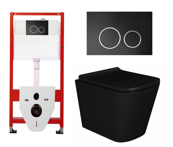 Комплект унитаза c инсталляцией TECE, направление выпуска ...