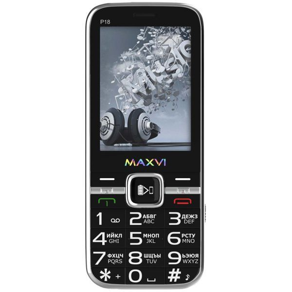 Мобильный телефон Maxvi P18 Black, черный - купить по выгодной цене в ...