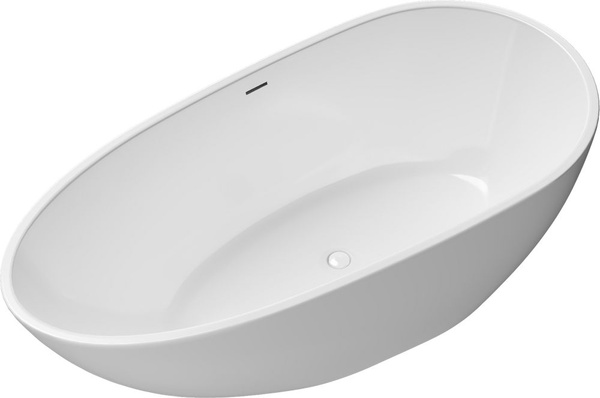 Акриловая ванна Grossman Fly GR-1102 170x80, отдельностоящая, овальная ...