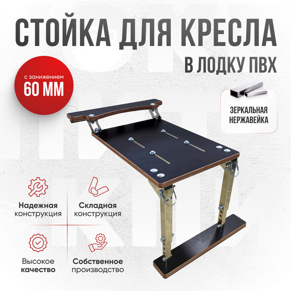 Рама(стойка) для кресла в лодку ПВХ с занижением Кокпит - купить с ...