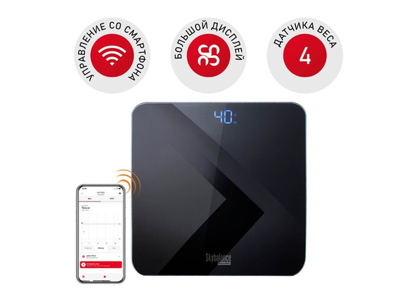 Напольные весы REDMOND RS-745S, черный купить по низкой цене с доставкой в интернет-магазине ...