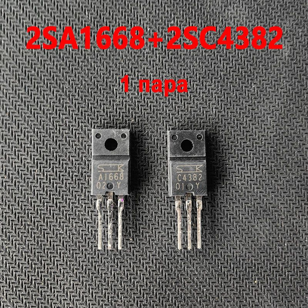 Транзисторы 2SA1668+2SC4382,SANKEN,A1668 C4382,Аудио усилитель,TO-220F ...