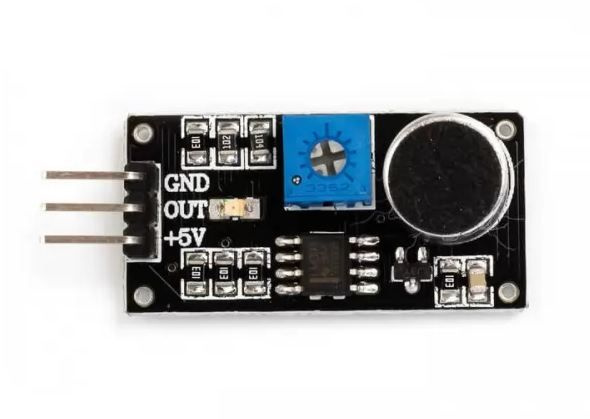 Датчик уровня звука на LM393 (цифровой выход) 3,3В/5В 2Led 3pin ...