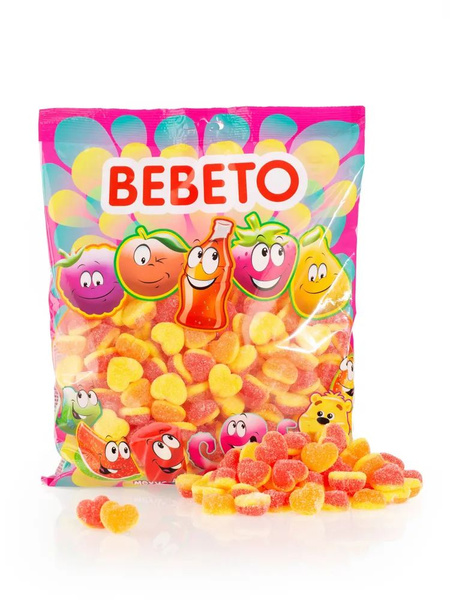 Мармелад жевательный Персиковые Сердечки BEBETO Peach Heart, 1000 г ...