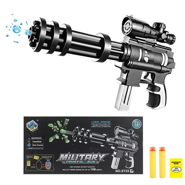 Бластер КНР "Military Crystal Gun", с мягкими пулями, в коробке ...