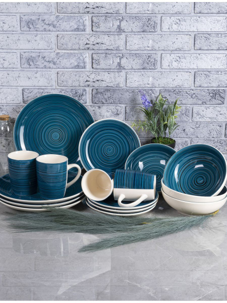 Lux Farfor Сервиз обеденный "АЭРОГРАФИЯ" из 16 предм., количество персон: 4 - купить с доставкой ...