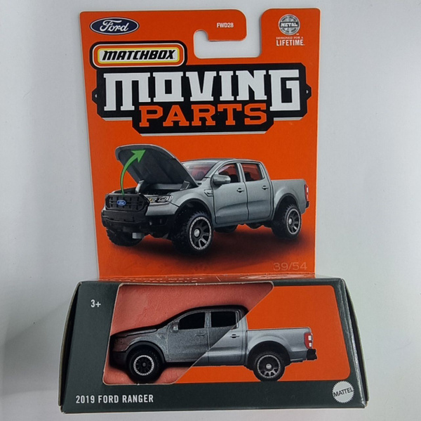 Машинка игрушечная FORD RANGER 2019 с открывающимся капотом Matchbox ...