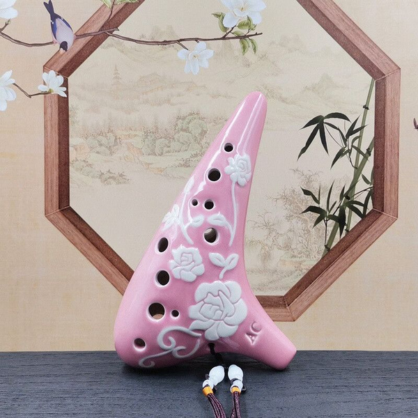 Fengya Ocarina Окарина с двенадцатью отверстиями,C,розовый - купить с ...