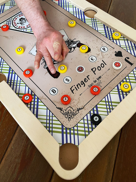 Настольная игра Фингерпул 2024 Новая игра для детей и взрослых 70 х 48 ...