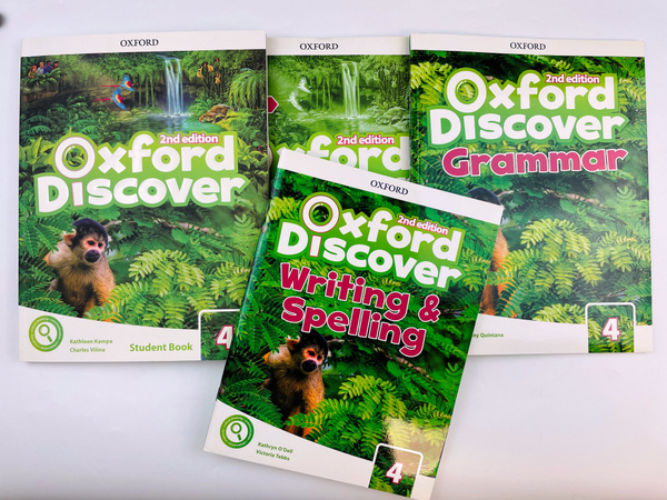 Oxford Discover 4 Student Book + Workbook + Oxford Discover Grammar 4 ...
