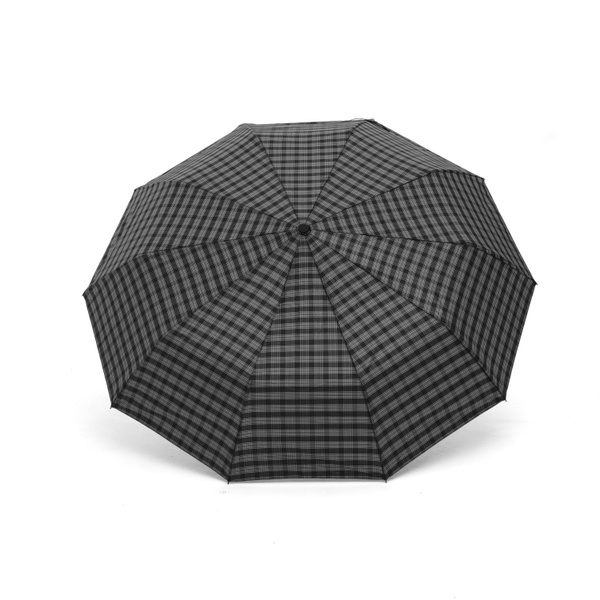 Зонт Raindrops, Полный автомат, 3 сложения, черный, белый купить по ...