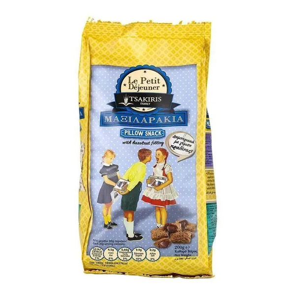 Подушечки LE PETIT DEJEUNER TSAKIRIS FAMILY с начинкой из фундука, 200 ...