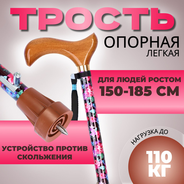 Трость опорная прогулочная с УПС - с выдвижным устройством против ...