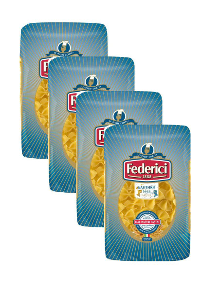 Макаронные изделия Federici бантики, 400 г х 4 шт - купить с доставкой по выгодным ценам в ...
