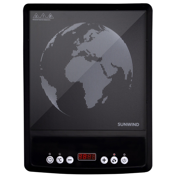 Плита Индукционная SunWind SCI-0501 черный стеклокерамика (настольная) - купить с доставкой по ...