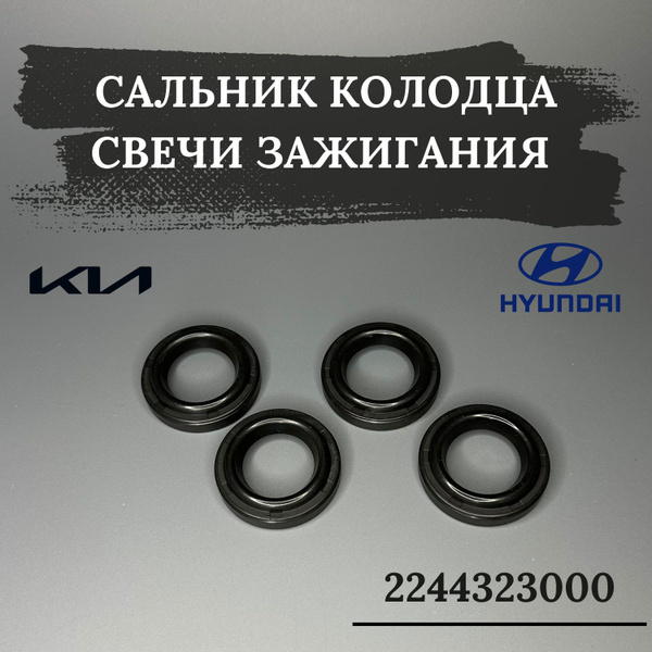 Сальник колодца свечи зажигания 2244323000 на Hyundai/Kia - Hyundai-KIA ...