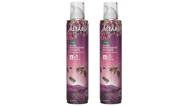 Масло ALTARIA виноградной косточки нерафинированное /спрей/ 250мл ...