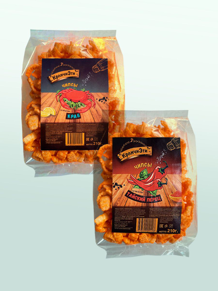 Чипсы картофельные КранчиЭти набор закуски Перец+Краб 420 г - купить с ...