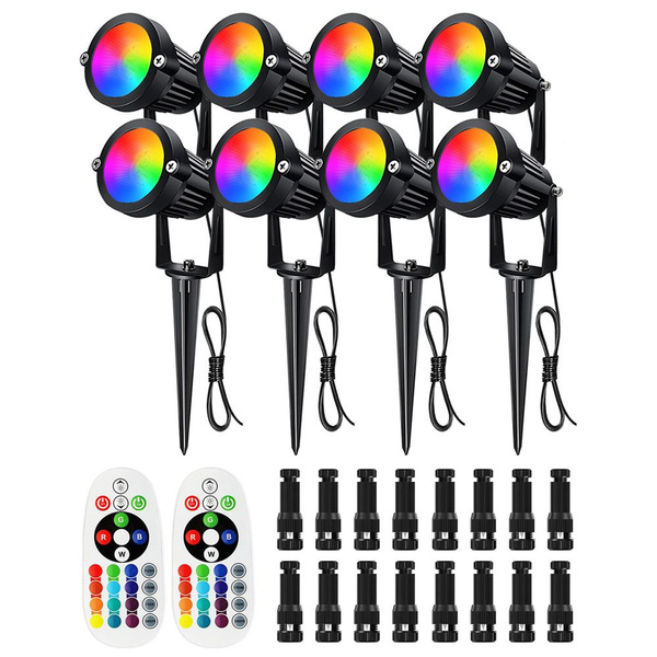 Диммируемый 6 Вт 12 В Сад тротуар светодиодный открытый прожектор RGB ...