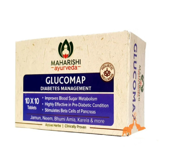 Глюкомап (Glucomap Maharishi Ayurveda), 100 таб от диабета - купить с ...