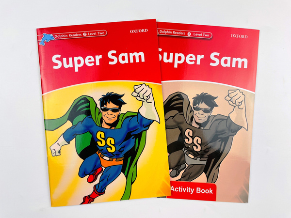 Dolphin Reader 2 Super Sam, Book + Activity Book, 2 книги на английском ...