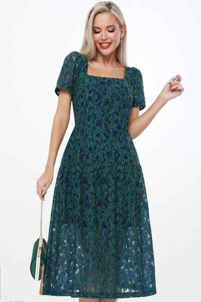 Платье Женский DStrend зеленый Повседневный Полиэстер, размер 48 купить c доставкой на OZON по ...