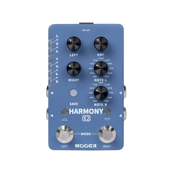 MOOER HARMONY X2 (моноблок с двойным эффектом Stomp Nail Harmony ...