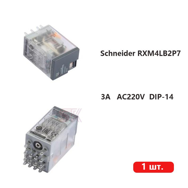 Реле Schneider RXM4LB2P7 - купить с доставкой по выгодным ценам в интернет-магазине OZON ...