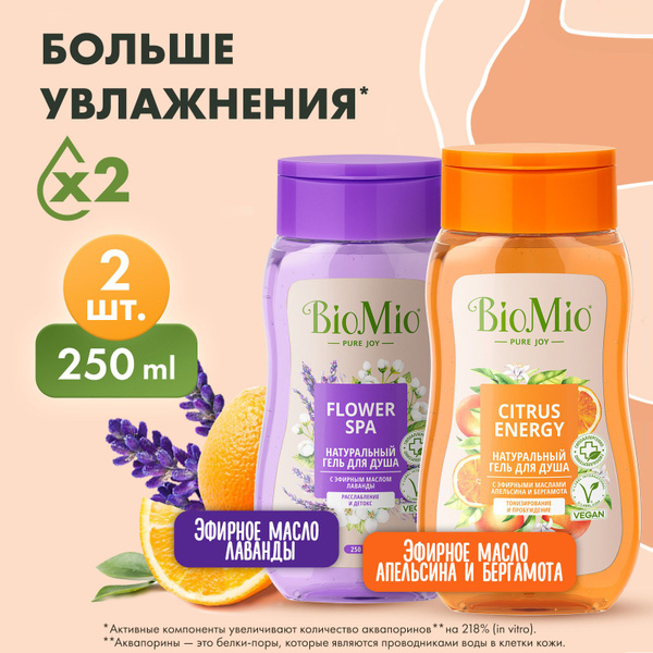 Набор BioMio для ухода за телом BIO SHOWER GEL Натуральный гель для ...