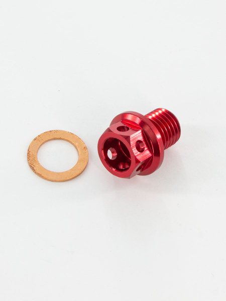 Пробка сливная двигателя магнитная М12х 1,5 красная - JMC PARTS арт ...