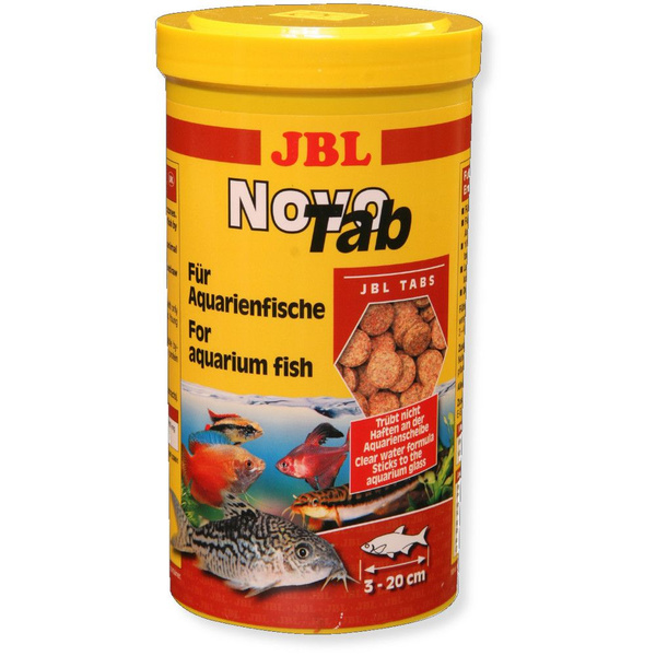 JBL NovoTab - Основной корм для пресноводных аквариумных рыб, таблетки ...