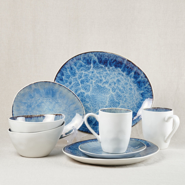 MIXOM Набор столовой посуды "волна" из 8 предм., количество персон: 2 - купить с доставкой по ...