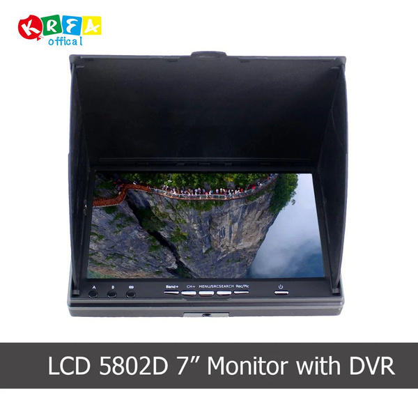 LCD 5802DS 7 "монитор с DVR 40CH 800 * 480 LCD 5.8G приемник ...