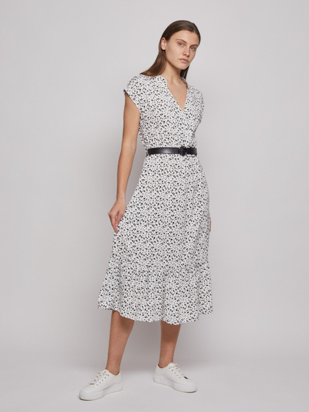 Платье Женский Zolla белый Повседневный Без рукавов Полиэстер, размер 42 купить c доставкой на ...