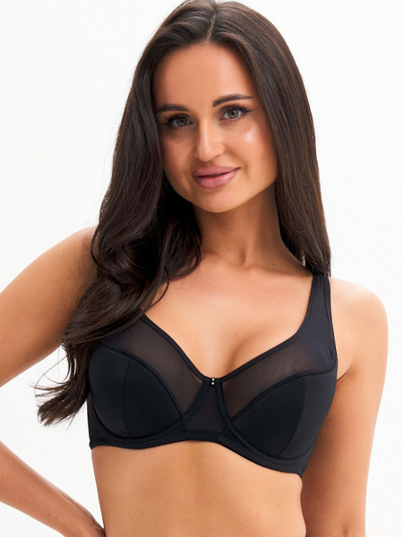 Бюстгальтер Женский Acousma классическая чашка, размер 80D черный Нейлон Китай Однотонный купить ...