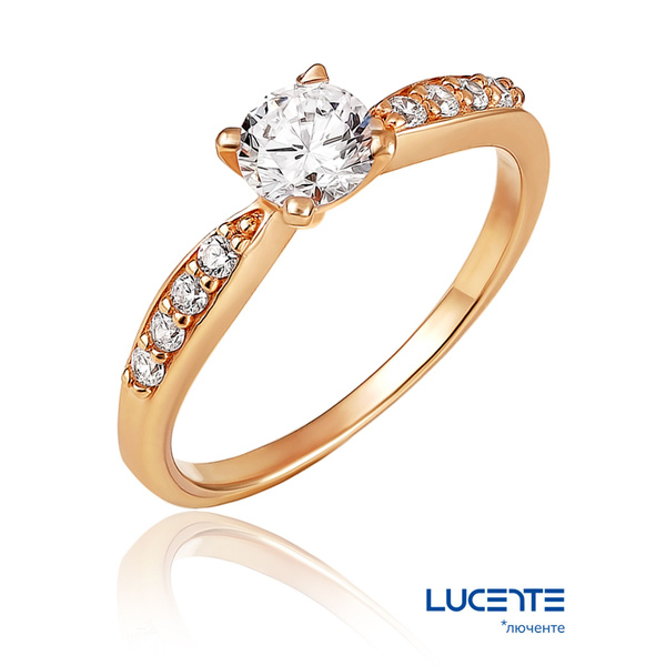 Lucente Кольцо Серебро позолоченное 925 пробы - купить с доставкой по выгодным ценам в интернет ...