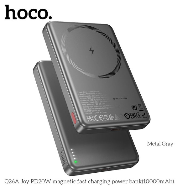 Внешний аккумулятор (Power Bank) hoco магнитный беспроводной Q26 купить ...