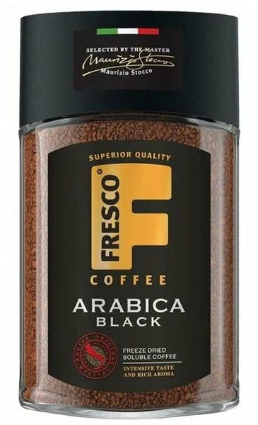 Кофе растворимый Fresco Arabica Black 90 грамм в ст/б - купить с ...