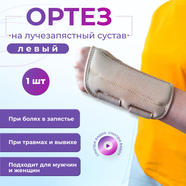 Ортез на лучезапястный сустав, бандаж ортопедический лучезапястный / на ...