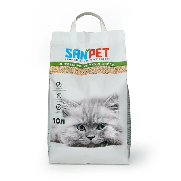 Sunpet Наполнитель Древесный Комкующийся 4000г. - купить с доставкой по ...