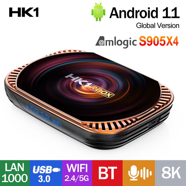 HK1 RBOX X4 Android 11 Amlogic S905X4 Смарт ТВ ПРИСТАВКА 1000M 4K 8K ...