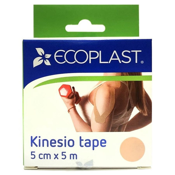 Ecoplast Кинезио тейп 5смх5м бежевый - купить с доставкой по выгодным ...