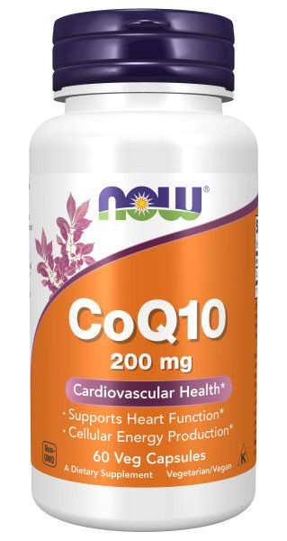 Now CoQ10 200mg в капсулах, 60 штук. Коэнзим Q10. Улучшает мозговую ...