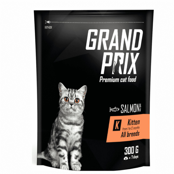 Корм для кошек сухой Grand Prix 300г, полнорационный сбалансированный ...