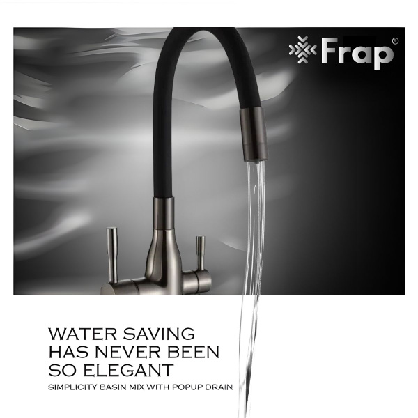 Смеситель Frap кухраковин Латунь, Силикон Донный клапан - купить по выгодным ценам в интернет ...