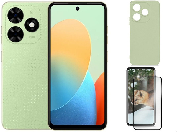 Смартфон Tecno Spark Go 2024 Bg6 New комплект аксессуаров